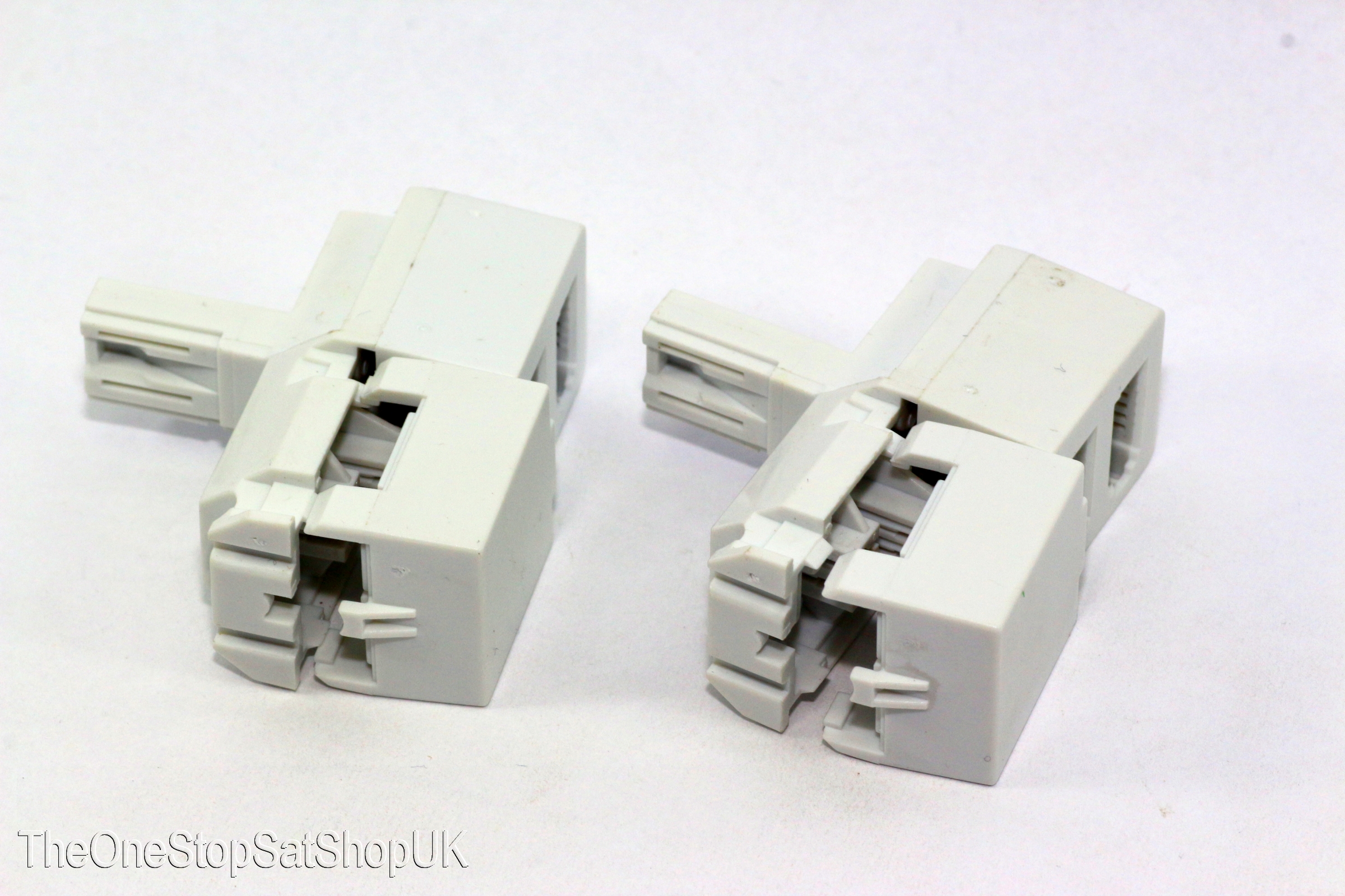 2 x BT Telephone Splitter Doubler With Inline IDC Breakout Connection ...